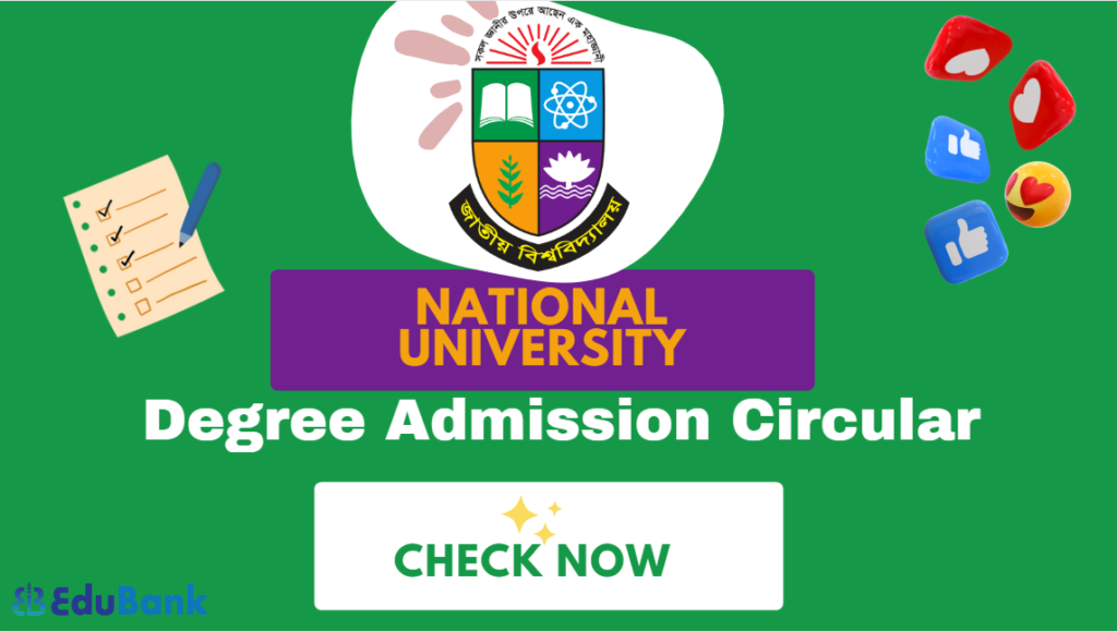 NU Degree Admission Circular 2024 - Check Now - National University ...